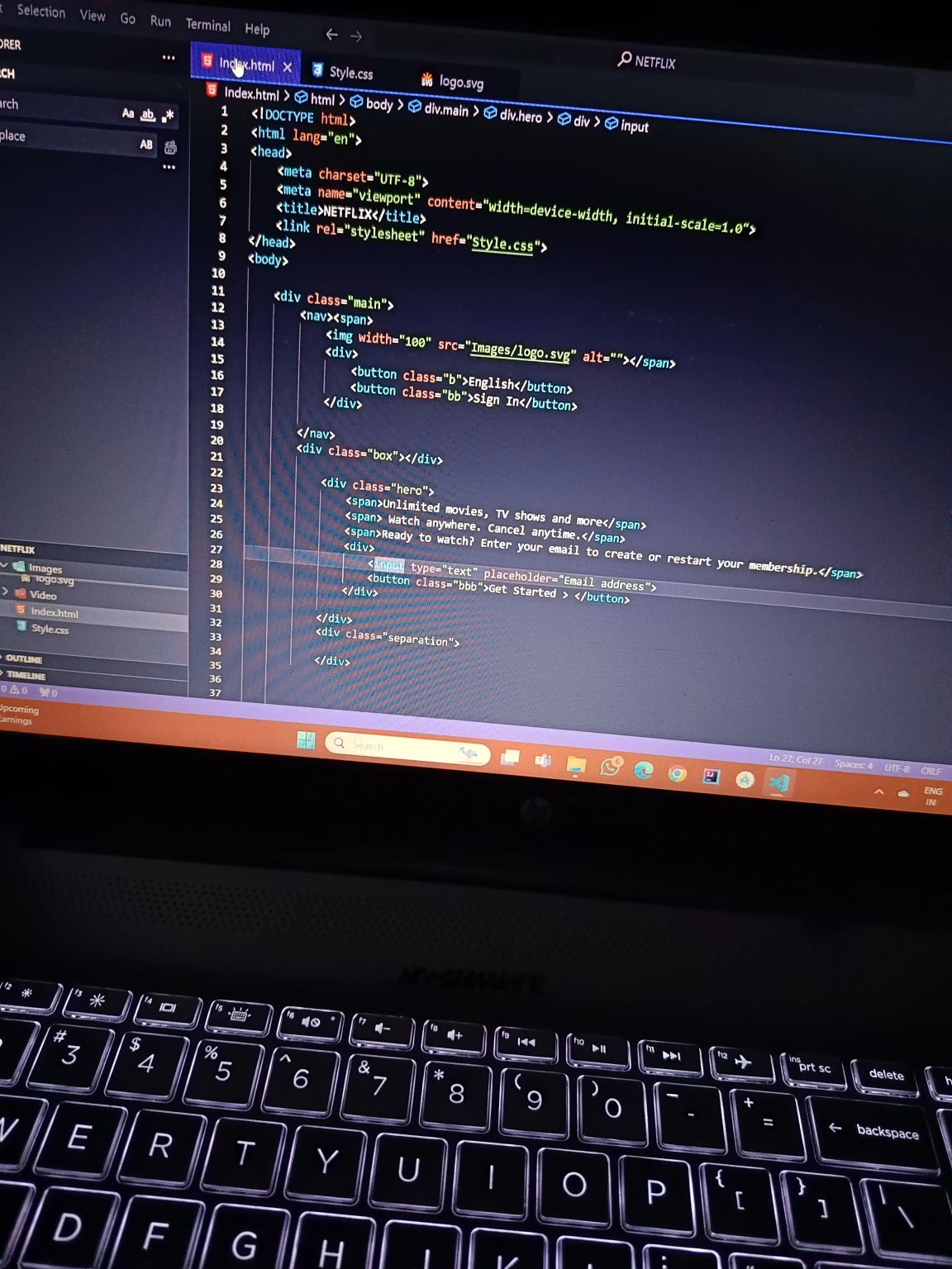 Krishna Aman on LinkedIn: Day 1:- Making Netflix Clone Using HTML and ... Krishna Aman on LinkedIn: Day 1:- Making Netflix Clone Using HTML and ...