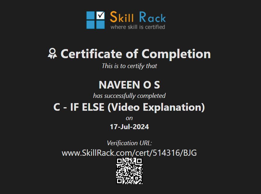 NAVEEN O S on LinkedIn: #skillrack #cprogramming #cprogramminglanguage ... NAVEEN O S on LinkedIn: #skillrack #cprogramming #cprogramminglanguage ...