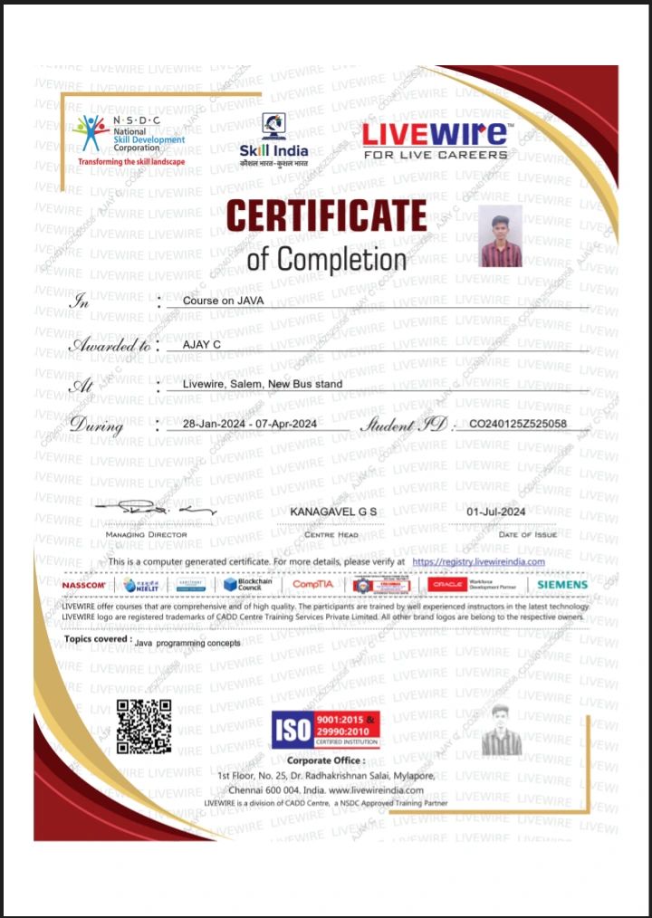 Ajay C on LinkedIn: #java #programming #livewire # ... Ajay C on LinkedIn: #java #programming #livewire # ...