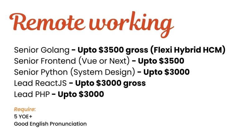 Ninh Tran on LinkedIn: #golang #pythondeveloper #php #vuejs #itjobs Ninh Tran on LinkedIn: #golang #pythondeveloper #php #vuejs #itjobs
