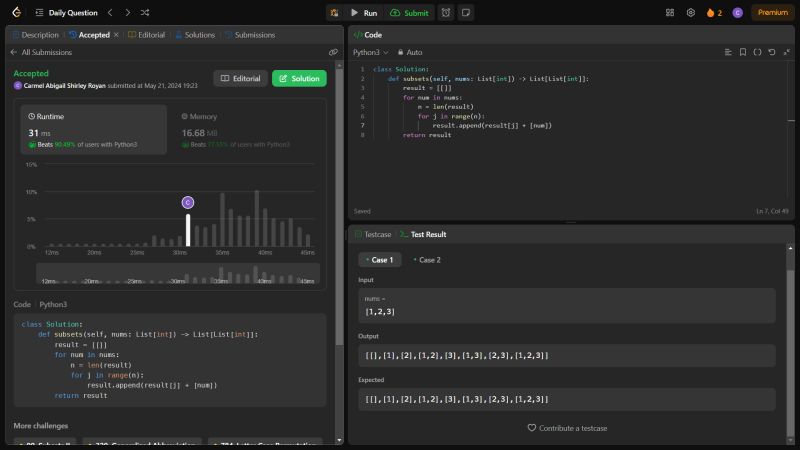 Day 32 of #100DaysLeetCodechallenge: 78 Subsets | Carmel Shirley posted ... Day 32 of #100DaysLeetCodechallenge: 78 Subsets | Carmel Shirley posted ...