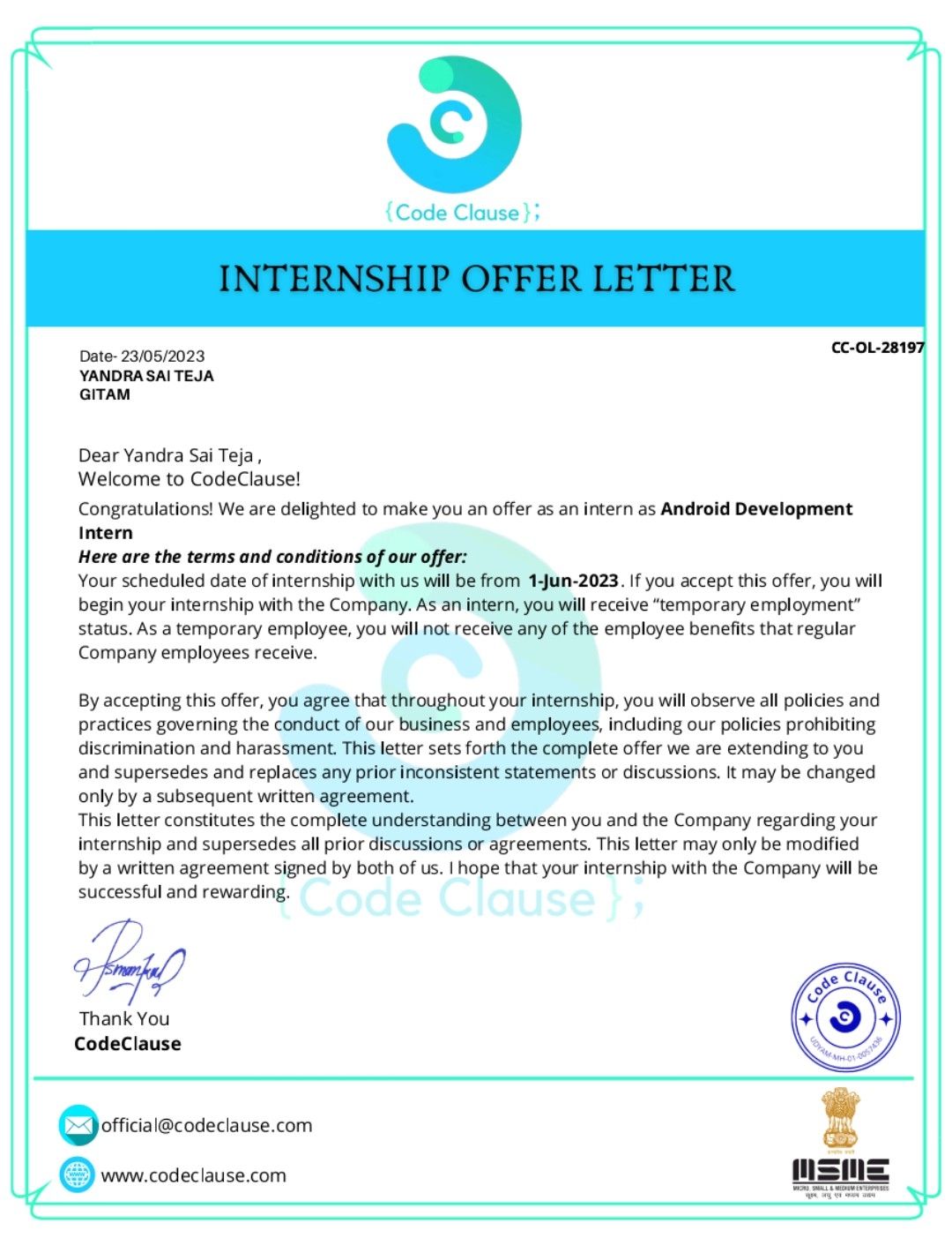 Yandra Sai Teja on LinkedIn: #developer #codeclause #internship # ... Yandra Sai Teja on LinkedIn: #developer #codeclause #internship # ...