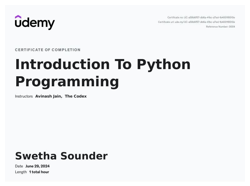 Swetha S on LinkedIn: 🌟 Embarking on my Python learning journey with ... Swetha S on LinkedIn: 🌟 Embarking on my Python learning journey with ...