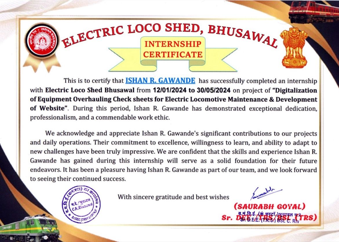 Ishan Gawande on LinkedIn: #internship #professionaldevelopment # ... Ishan Gawande on LinkedIn: #internship #professionaldevelopment # ...