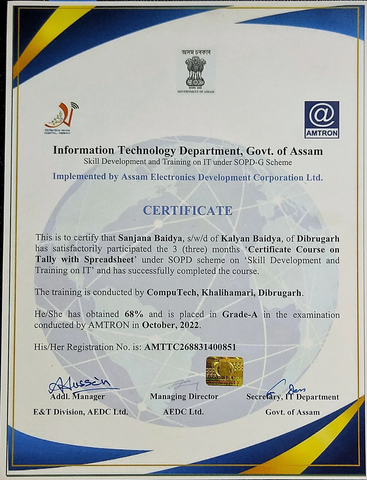 Sanjana Baidya on LinkedIn: #skills #tbt #tallyerp #certification # ... Sanjana Baidya on LinkedIn: #skills #tbt #tallyerp #certification # ...
