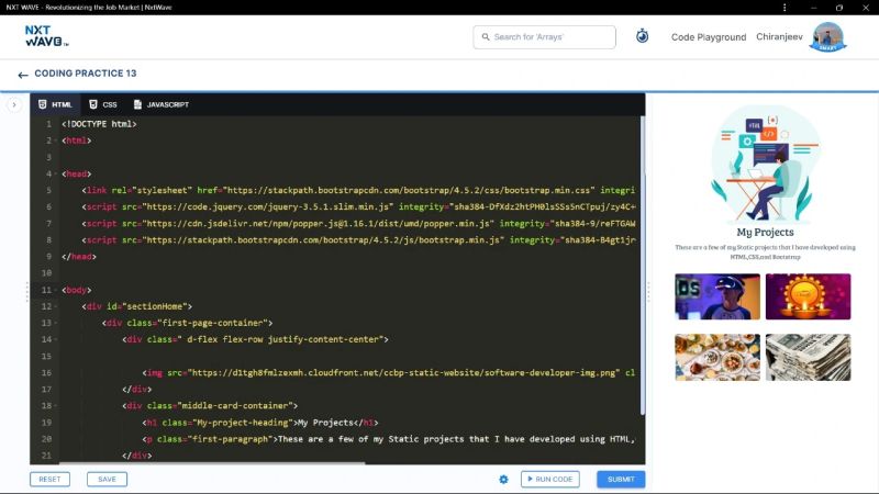 Chiranjeev Vatsa on LinkedIn: Today's My coding practice test @ NxtWave Chiranjeev Vatsa on LinkedIn: Today's My coding practice test @ NxtWave