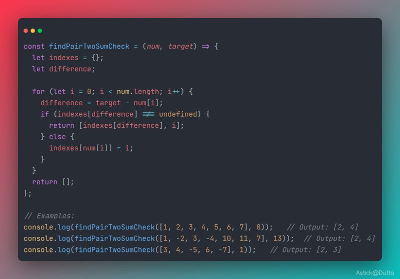 Astick Dutta on LinkedIn: #javascript #algorithms #problemsolving Astick Dutta on LinkedIn: #javascript #algorithms #problemsolving