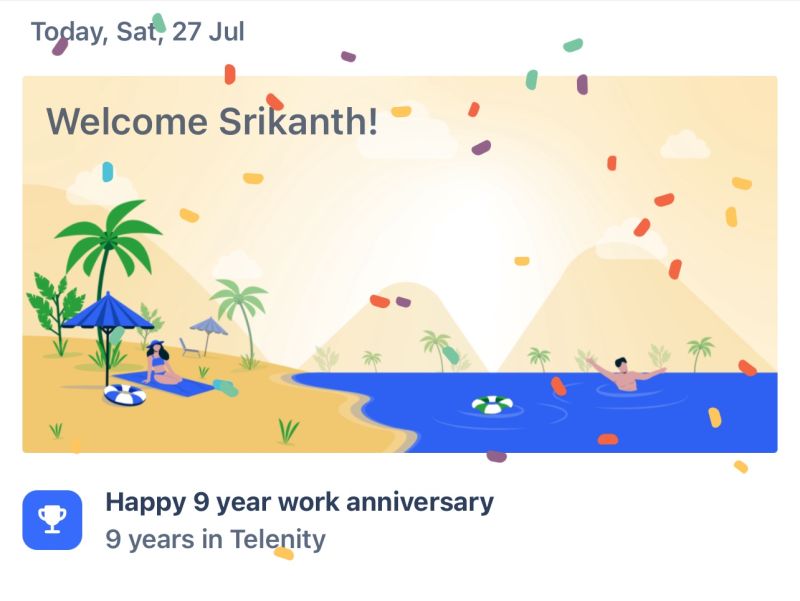 Srikanth V on LinkedIn: #workanniversary #9years #grateful Srikanth V on LinkedIn: #workanniversary #9years #grateful
