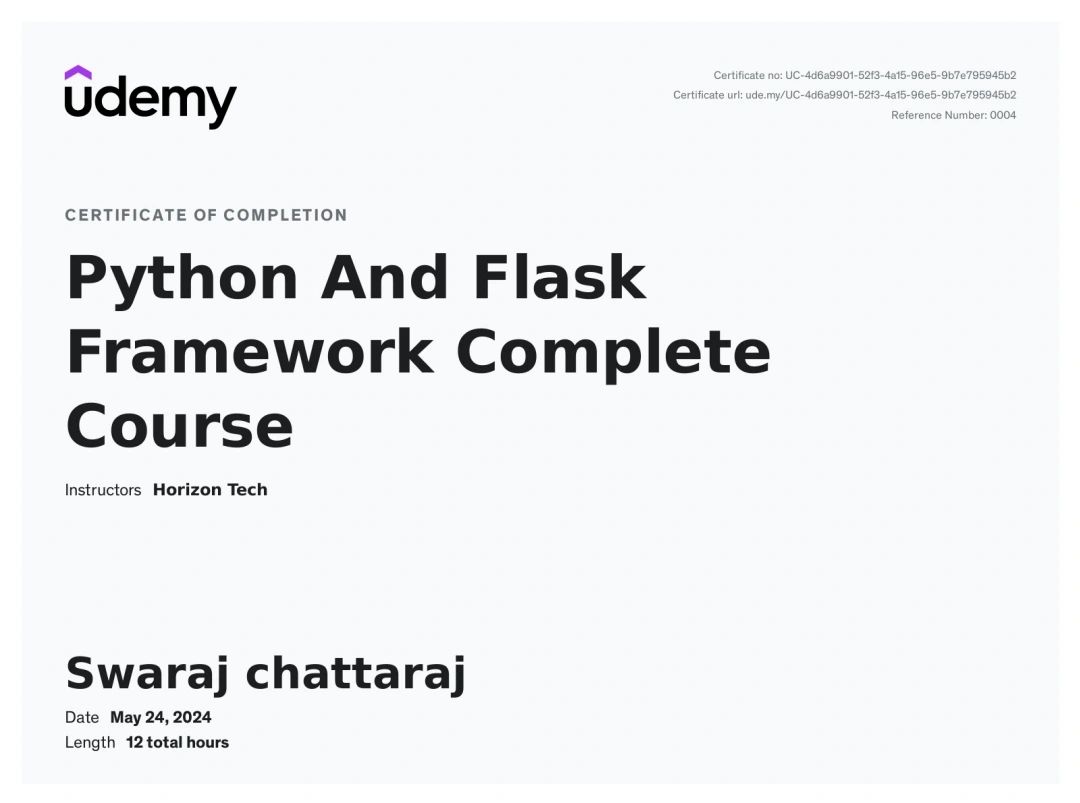 Swaraj Chattaraj on LinkedIn: #python #flask #udemy #webdevelopment # ... Swaraj Chattaraj on LinkedIn: #python #flask #udemy #webdevelopment # ...