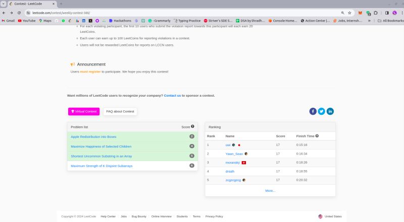 Nitesh Kumar on LinkedIn: #leetcode #weeklychallenge #codingchallenge # ... Nitesh Kumar on LinkedIn: #leetcode #weeklychallenge #codingchallenge # ...