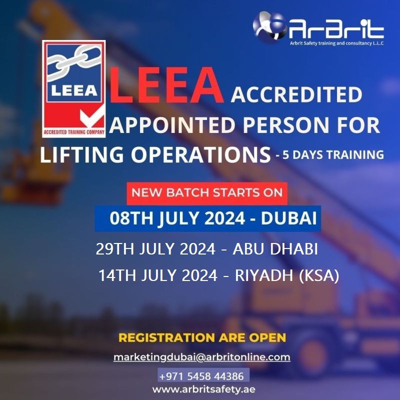 Afshan Arbrit on LinkedIn: #leea #appointedperson #liftingoperations # ... Afshan Arbrit on LinkedIn: #leea #appointedperson #liftingoperations # ...