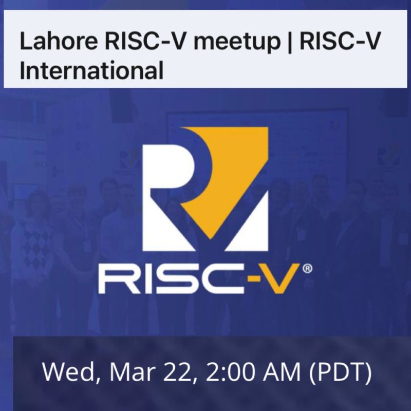 Naveed Sherwani on LinkedIn: #lahore #riscvmeetup #opensource Naveed Sherwani on LinkedIn: #lahore #riscvmeetup #opensource
