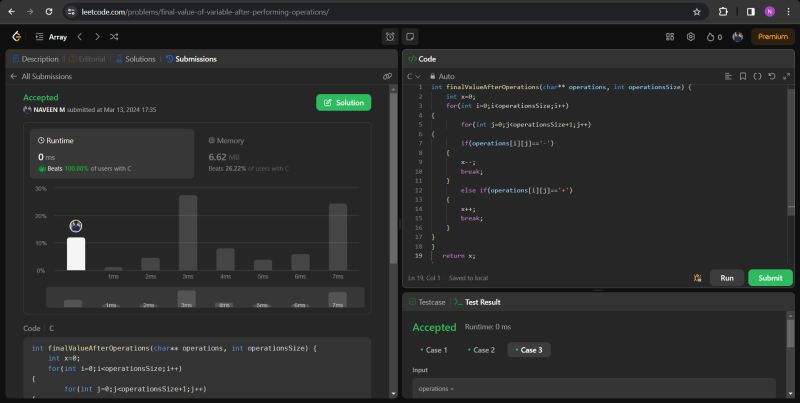 NAVEEN M on LinkedIn: #100daysofleetcode #codingjourney #problemsolving NAVEEN M on LinkedIn: #100daysofleetcode #codingjourney #problemsolving