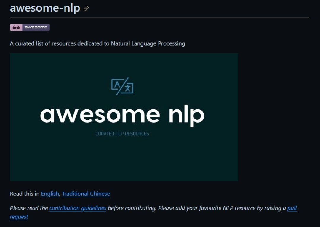 Bhaskara Reddy Sannapureddy on LinkedIn: 👉 Awesome NLP A curated list ... Bhaskara Reddy Sannapureddy on LinkedIn: 👉 Awesome NLP A curated list ...