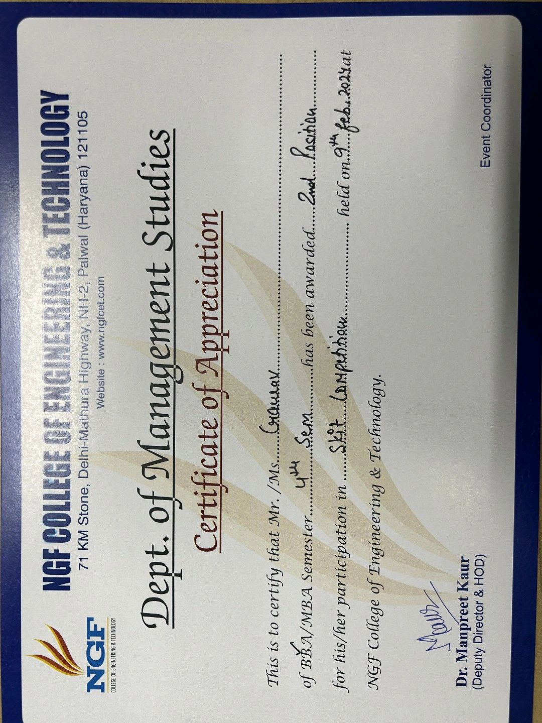 Gaurav Baghel on LinkedIn: 9th February 2024 2nd Position in Skit ... Gaurav Baghel on LinkedIn: 9th February 2024 2nd Position in Skit ...