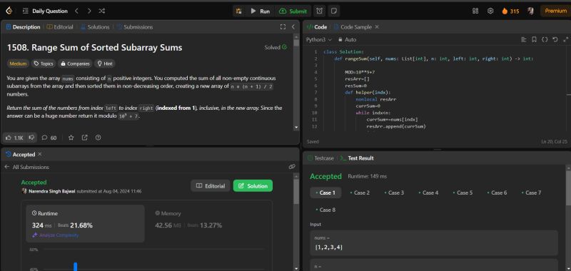 Narendra Singh Bajwal on LinkedIn: #leetcode #consistency # ... Narendra Singh Bajwal on LinkedIn: #leetcode #consistency # ...