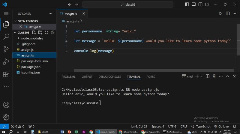 Coding assignment with TypeScript | Maheen Sheikh posted on the topic ... Coding assignment with TypeScript | Maheen Sheikh posted on the topic ...