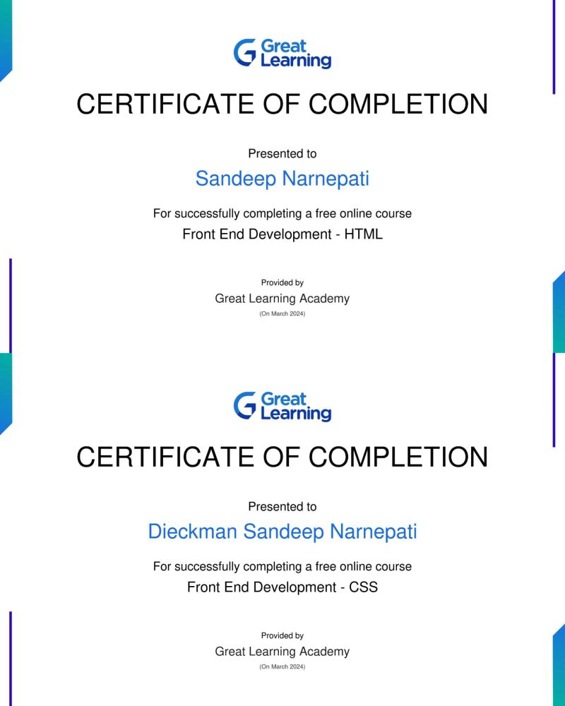 N.D. Sandeep on LinkedIn: #html #css #frontend N.D. Sandeep on LinkedIn: #html #css #frontend