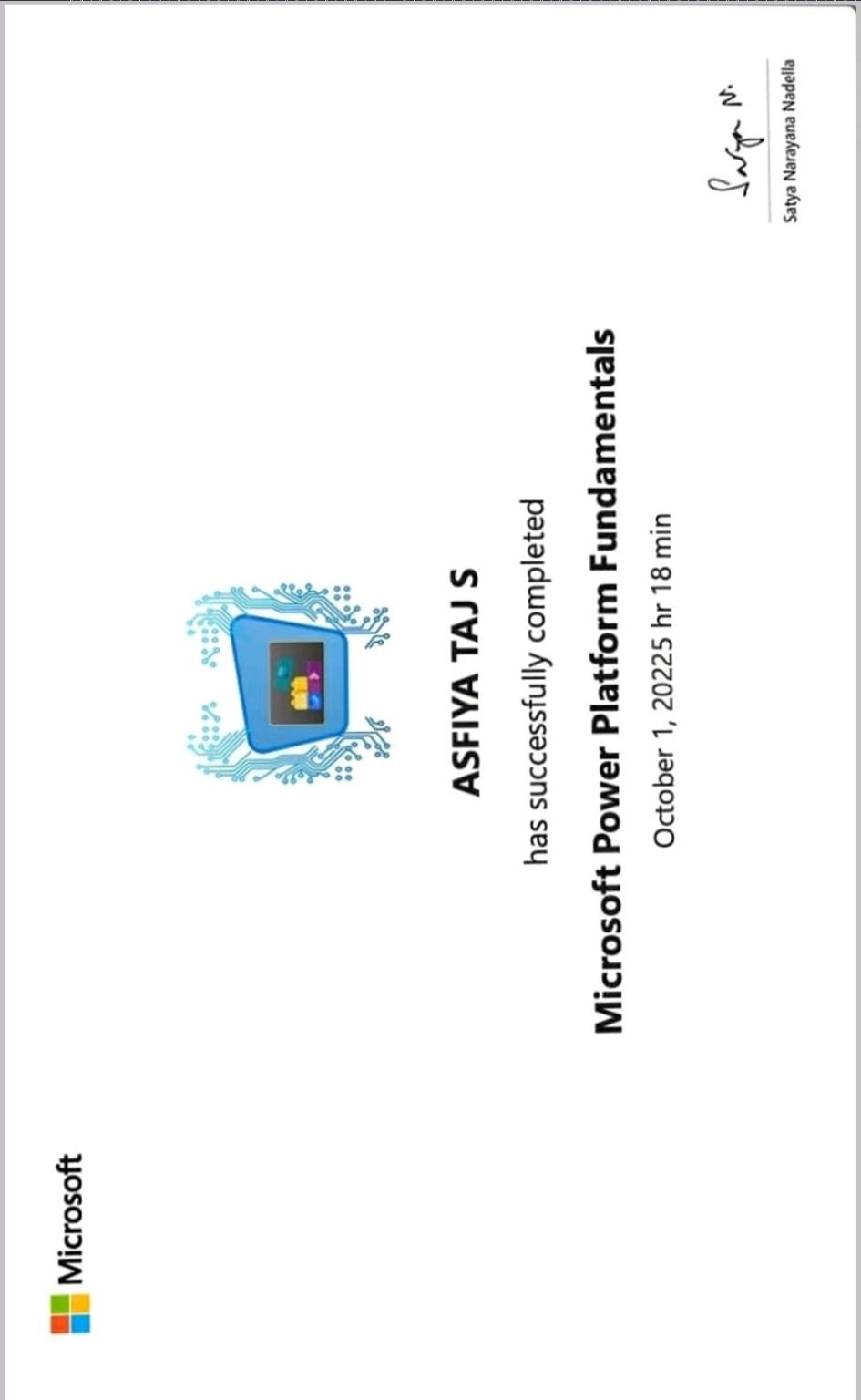 Asfiya Tajs on LinkedIn: Hey, connections💫 Completed my power platform ... Asfiya Tajs on LinkedIn: Hey, connections💫 Completed my power platform ...