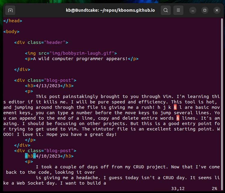 Kevin Booms on LinkedIn: #coding #linux #vim #developers Kevin Booms on LinkedIn: #coding #linux #vim #developers