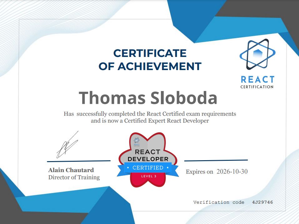 React Certification on LinkedIn: #reactcertification #reactjs #france React Certification on LinkedIn: #reactcertification #reactjs #france