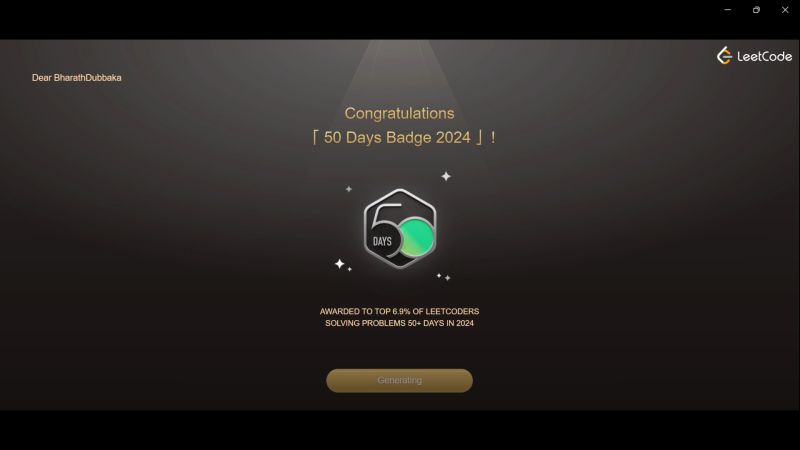 Bharath Kumar on LinkedIn: #50daystreak #leetcode #100daysofcode # ... Bharath Kumar on LinkedIn: #50daystreak #leetcode #100daysofcode # ...