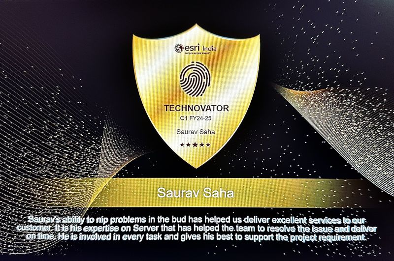Saurav Saha on LinkedIn: Another achievement!! ππThank you Esri India ... Saurav Saha on LinkedIn: Another achievement!! ππThank you Esri India ...