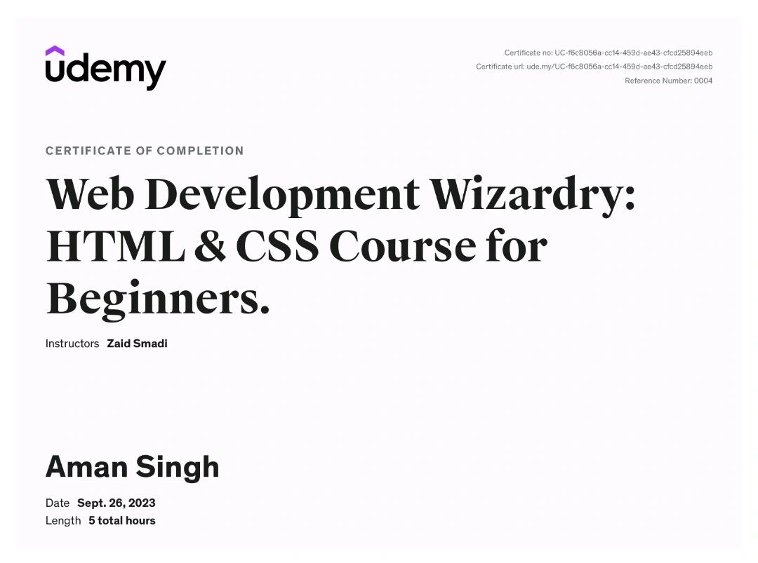 Aman Singh on LinkedIn: #udemy #html #css #udemy Aman Singh on LinkedIn: #udemy #html #css #udemy