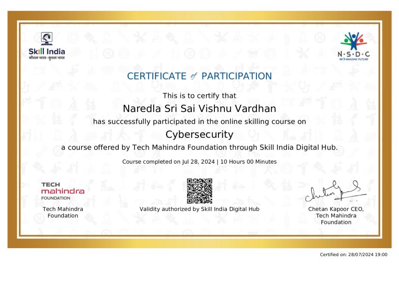 Naredla Sri Sai Vishnu Vardhan on LinkedIn: #nsdc #skillindia # ... Naredla Sri Sai Vishnu Vardhan on LinkedIn: #nsdc #skillindia # ...