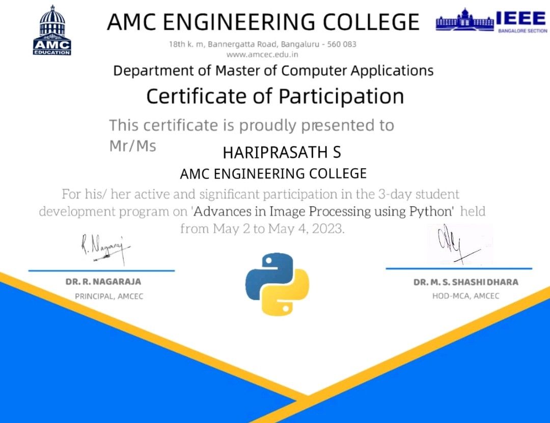 Hariprasath S on LinkedIn: #python #programming #language Hariprasath S on LinkedIn: #python #programming #language