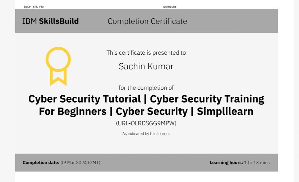 Sachin Kumar on LinkedIn: Hello. I am Sachin Kumar and This is my cyber ... Sachin Kumar on LinkedIn: Hello. I am Sachin Kumar and This is my cyber ...