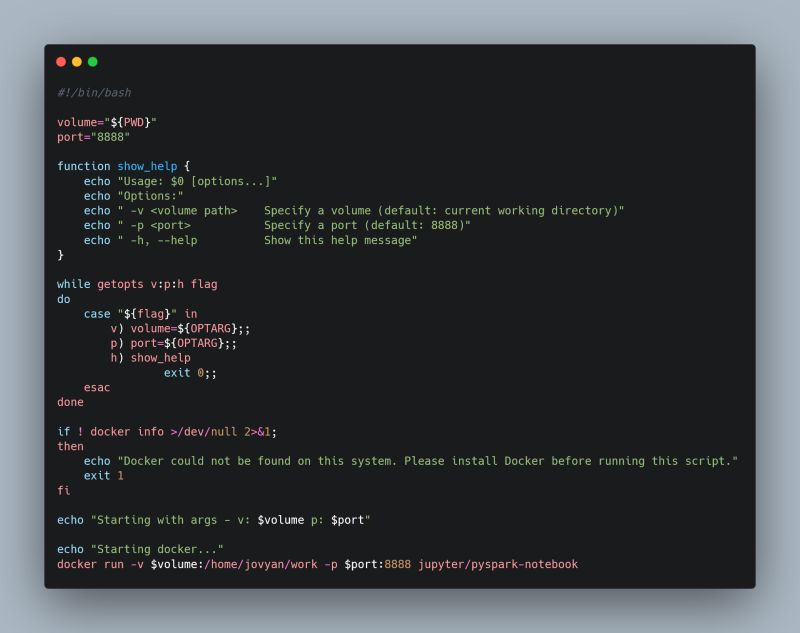 Tobias Leong on LinkedIn: #spark #docker #bashscripting #bash #python Tobias Leong on LinkedIn: #spark #docker #bashscripting #bash #python