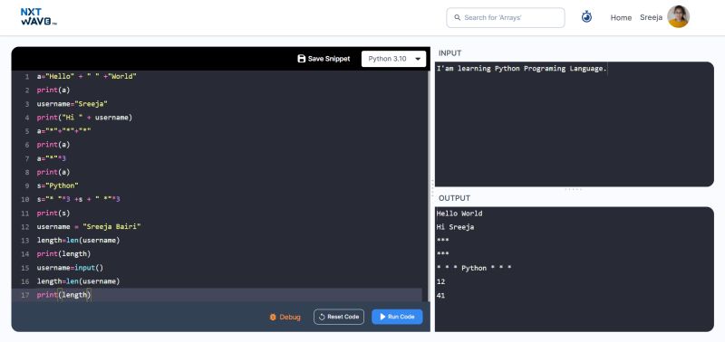 Sreeja Bairi on LinkedIn: #day10 #30daysofcoding #python # ... Sreeja Bairi on LinkedIn: #day10 #30daysofcoding #python # ...