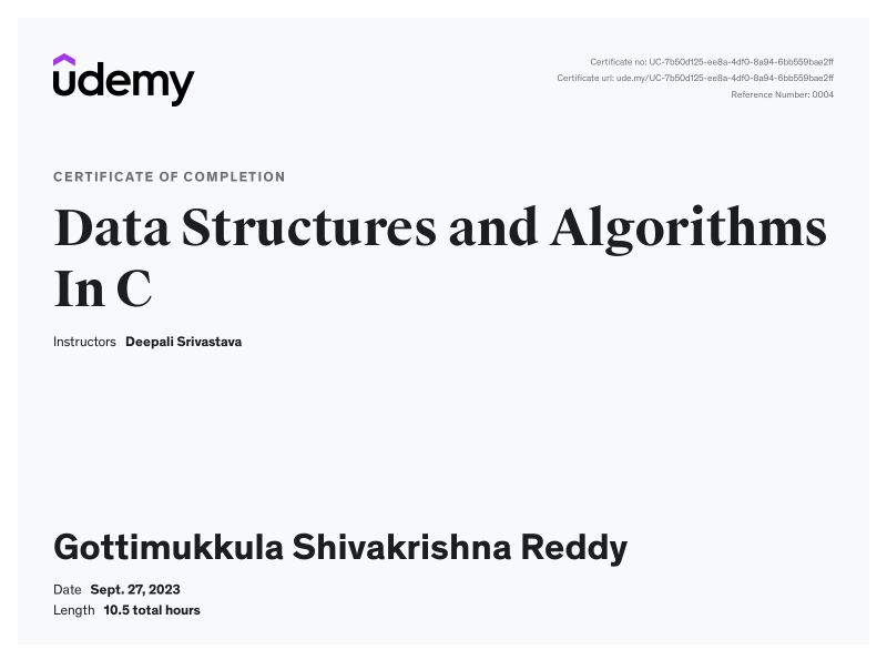 GOTTIMUKKULA SHIVAKRISHNA REDDY on LinkedIn: #datastructures # ... GOTTIMUKKULA SHIVAKRISHNA REDDY on LinkedIn: #datastructures # ...