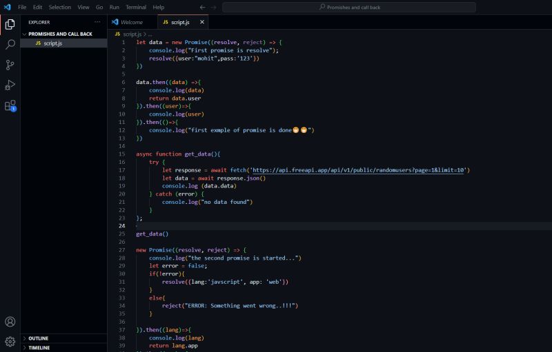 Mohit Pandey on LinkedIn: Today I learn about promises in JavaScript ... Mohit Pandey on LinkedIn: Today I learn about promises in JavaScript ...