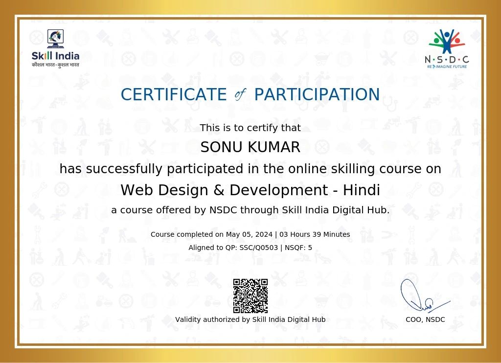 Sonu Sharma on LinkedIn: my certificate Sonu Sharma on LinkedIn: my certificate