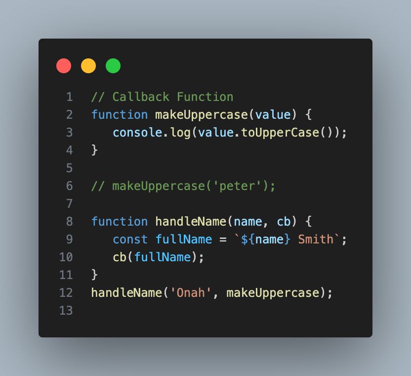 Onah Sunday on LinkedIn: #javascript #coding #functions #callback Onah Sunday on LinkedIn: #javascript #coding #functions #callback