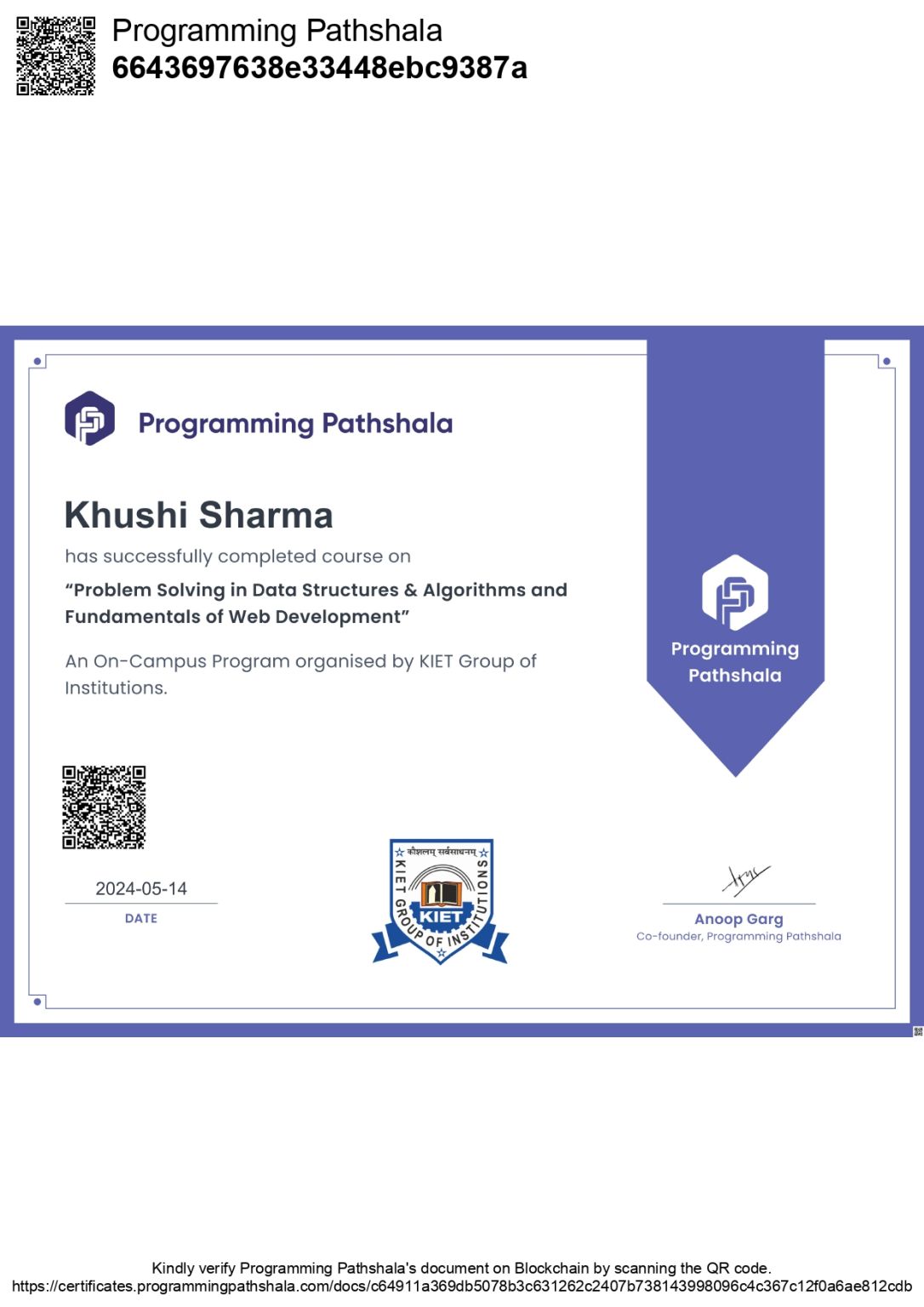 khushi sharma on LinkedIn: #programmingpathshala # ... khushi sharma on LinkedIn: #programmingpathshala # ...
