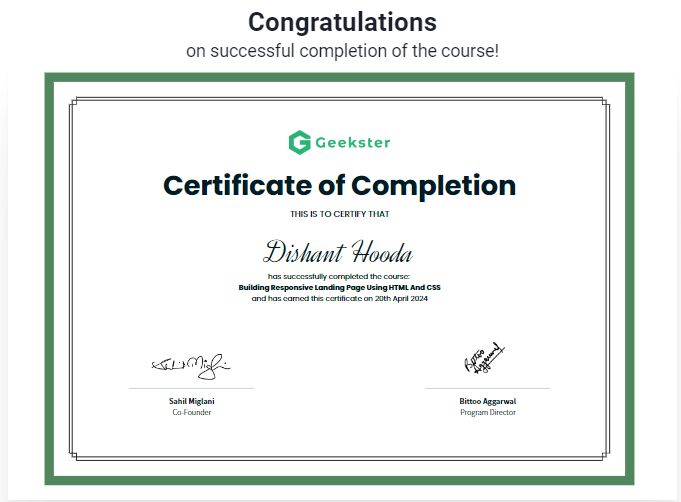 Dishant Hooda on LinkedIn: #learning #webdevelopment #html #css #geekster Dishant Hooda on LinkedIn: #learning #webdevelopment #html #css #geekster