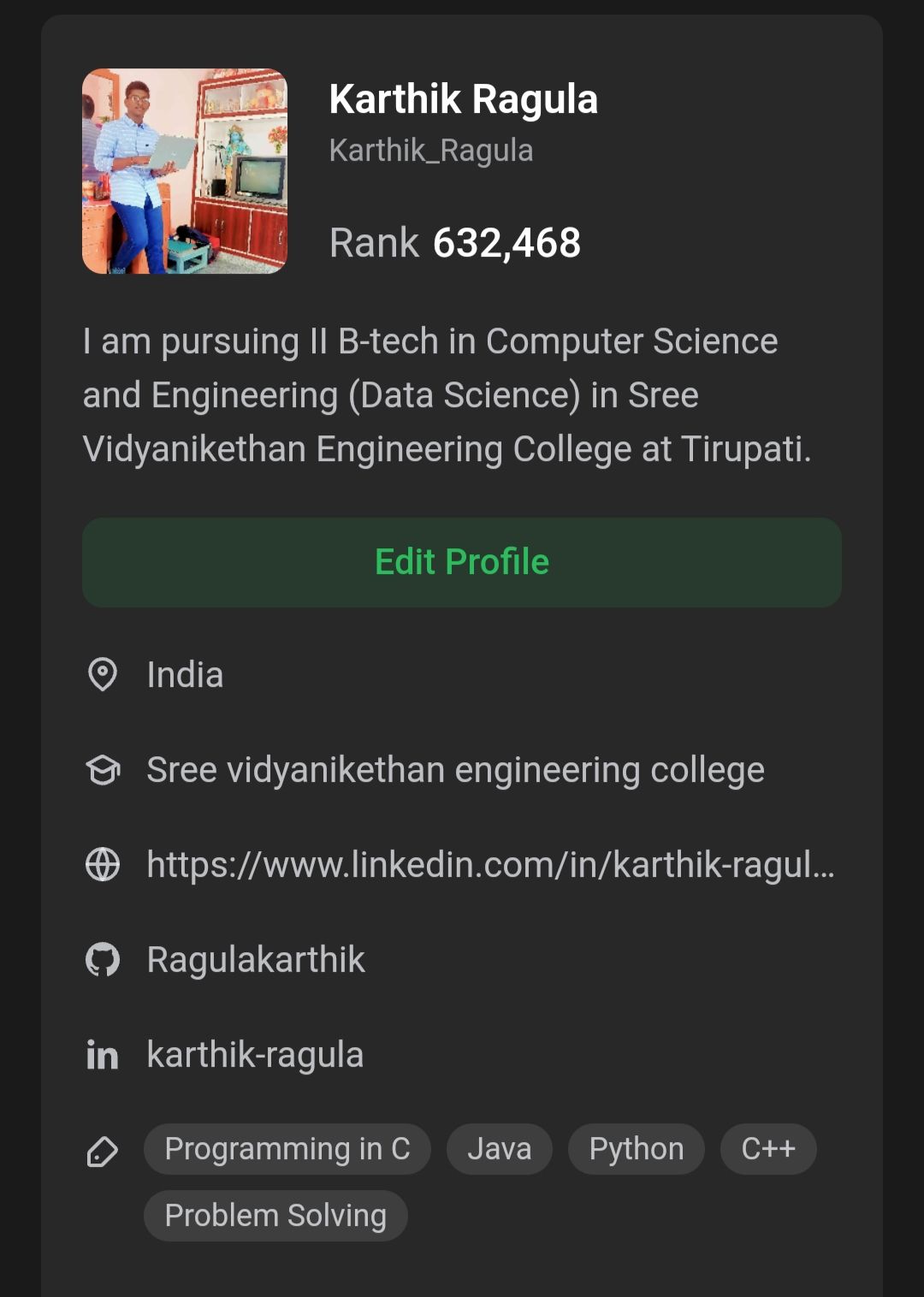 Karthik Ragula on LinkedIn: #leetcode #problemsolving #javaprogramming ... Karthik Ragula on LinkedIn: #leetcode #problemsolving #javaprogramming ...