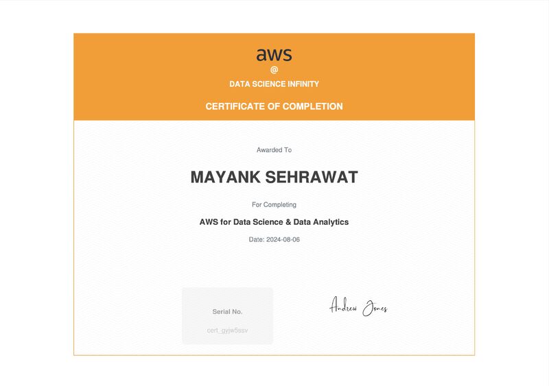 Mayank Sehrawat on LinkedIn: #aws #datascience #cloudcomputing # ... Mayank Sehrawat on LinkedIn: #aws #datascience #cloudcomputing # ...