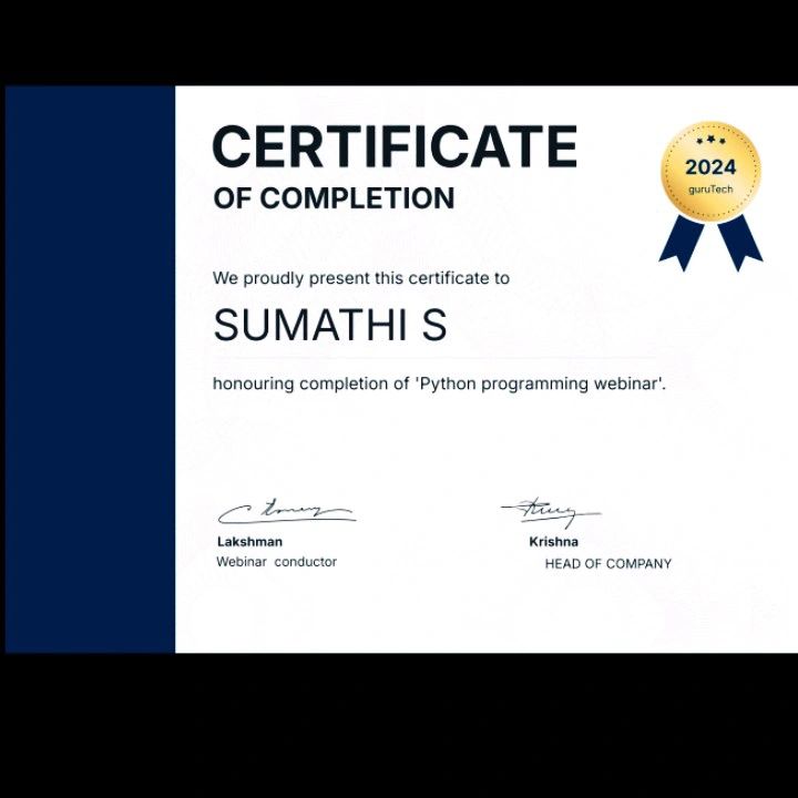 Sumathi S on LinkedIn: #career #gurutech #python Sumathi S on LinkedIn: #career #gurutech #python
