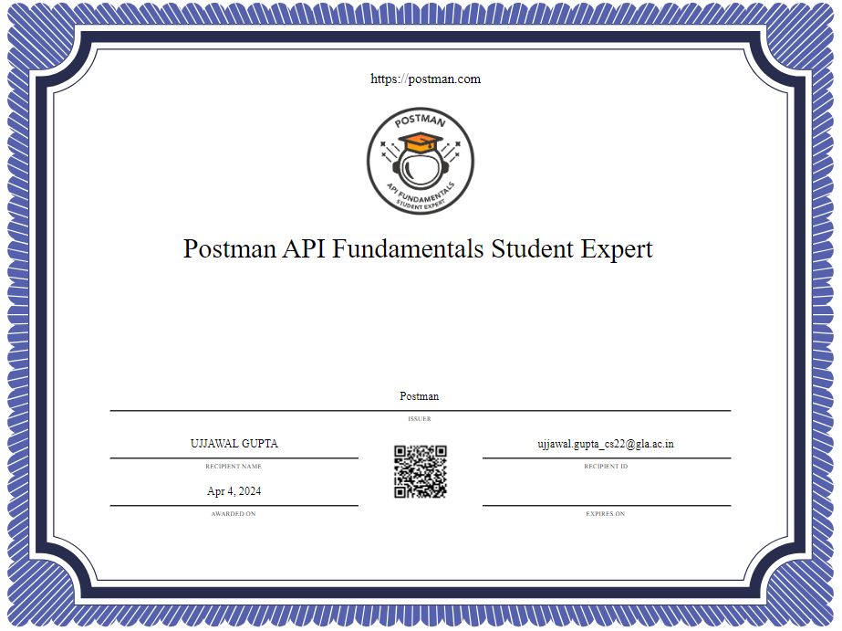 Ujjawal Gupta on LinkedIn: #apifundamentals #postman #techskills # ... Ujjawal Gupta on LinkedIn: #apifundamentals #postman #techskills # ...