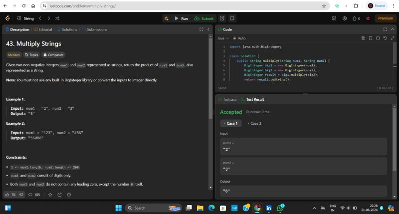 Chaitali Patil on LinkedIn: #leetcode #dsa #problemsolving Chaitali Patil on LinkedIn: #leetcode #dsa #problemsolving