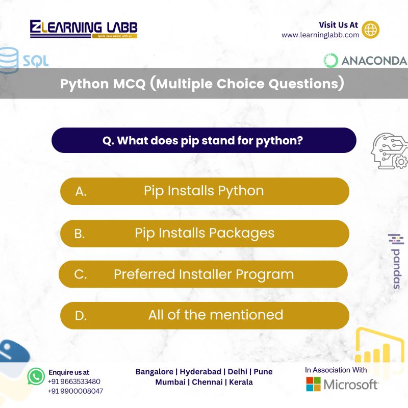 Learning Lab on LinkedIn: #python #mcq #codingchallenge #pythondev # ... Learning Lab on LinkedIn: #python #mcq #codingchallenge #pythondev # ...