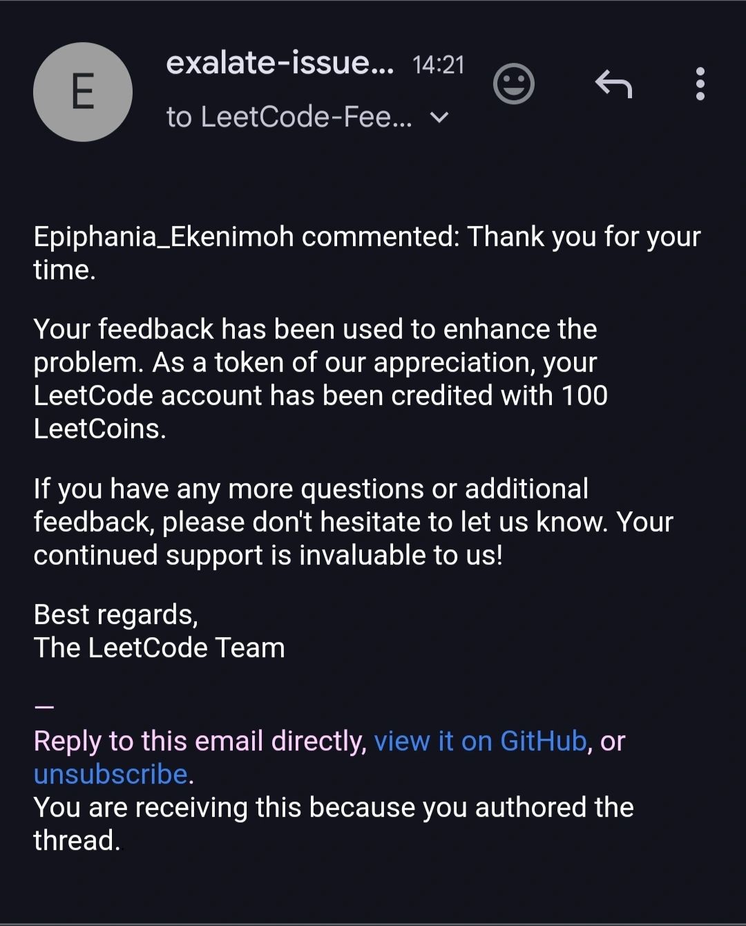 Mudit Anand on LinkedIn: #bugresolved #bugbounty #leetcode Mudit Anand on LinkedIn: #bugresolved #bugbounty #leetcode