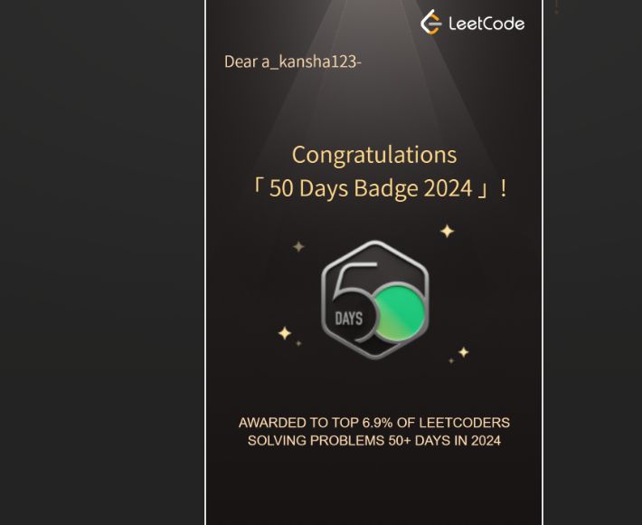 Akansha Bhardwaj on LinkedIn: Happy to share my LeetCode Akansha Bhardwaj on LinkedIn: Happy to share my LeetCode