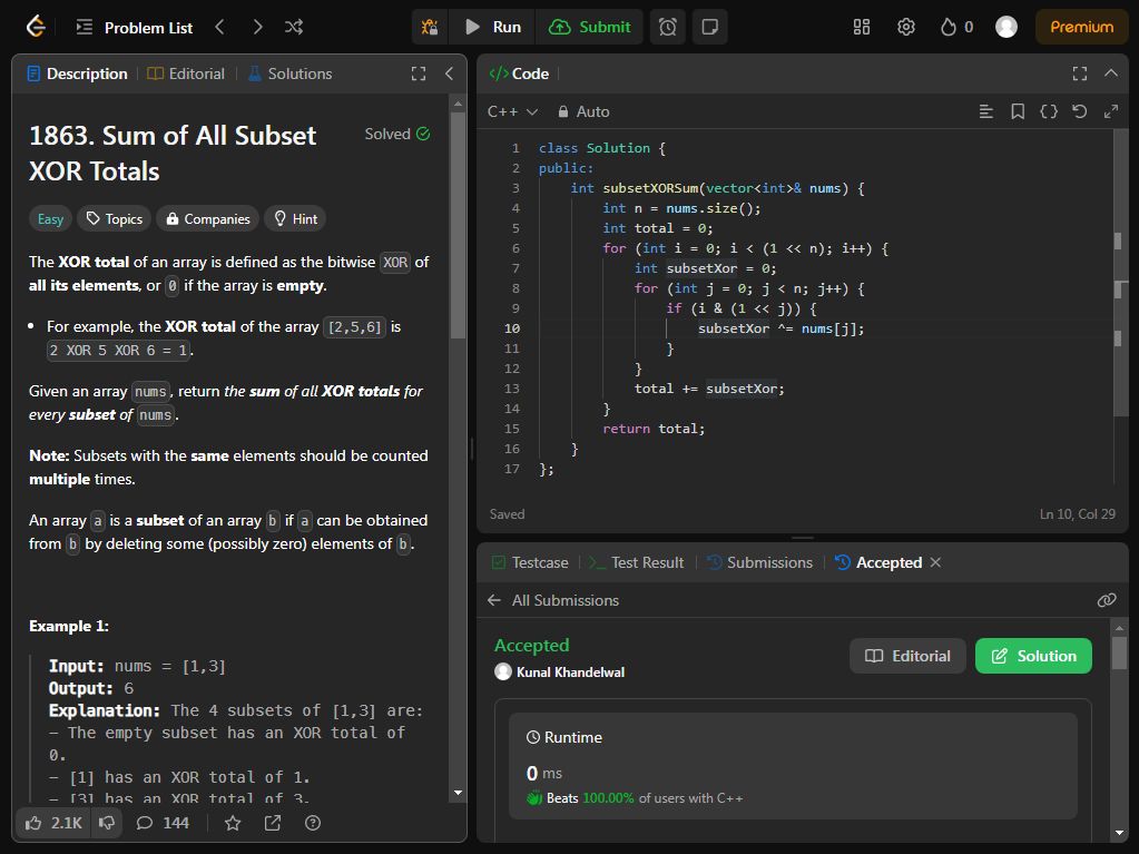 Kunal Khandelwal on LinkedIn: #100daysofcode #leetcode #connect ... Kunal Khandelwal on LinkedIn: #100daysofcode #leetcode #connect ...