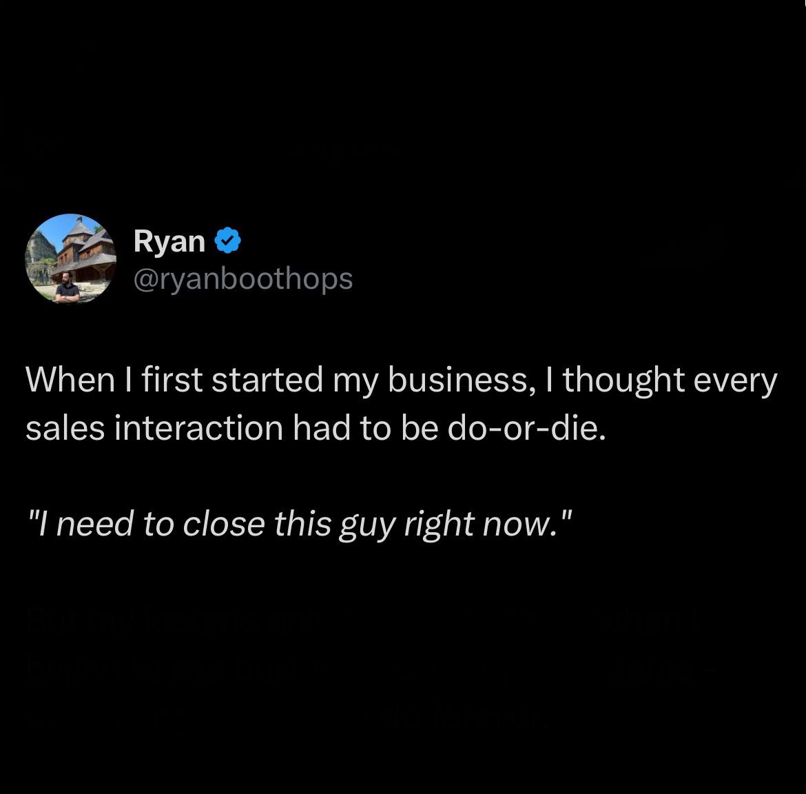 Ryan Booth on LinkedIn: When I first started my business, I thought ... Ryan Booth on LinkedIn: When I first started my business, I thought ...