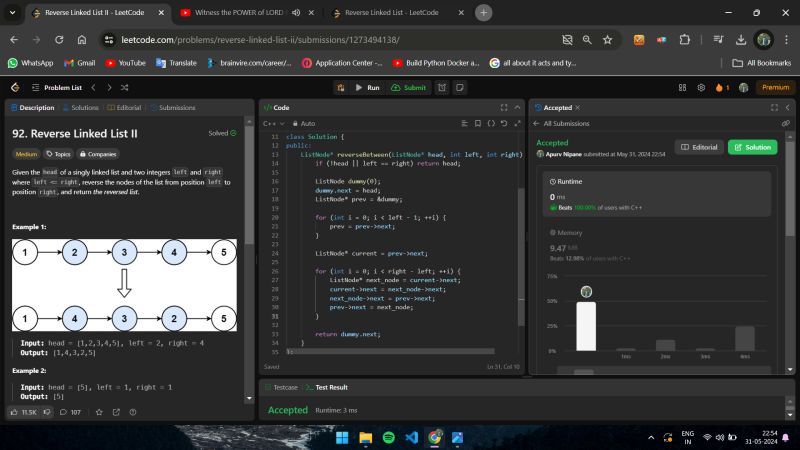 Apurv Nipane on LinkedIn: #100daysofcoding #100daysofcoding #leetcode # ... Apurv Nipane on LinkedIn: #100daysofcoding #100daysofcoding #leetcode # ...